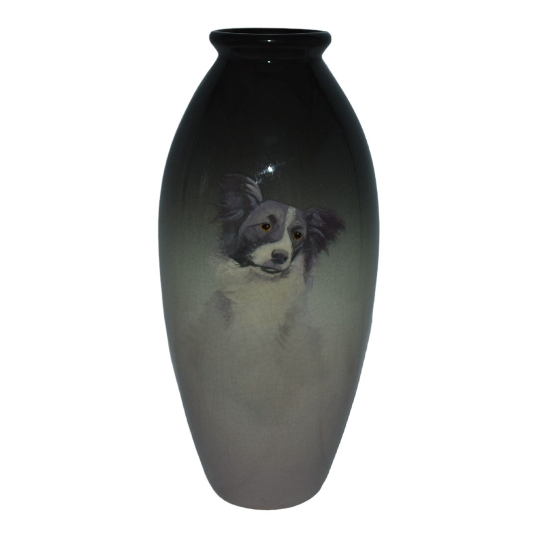 Weller Eocean Rose 1898-1918 Art Pottery Border Collie Dog - Etsy