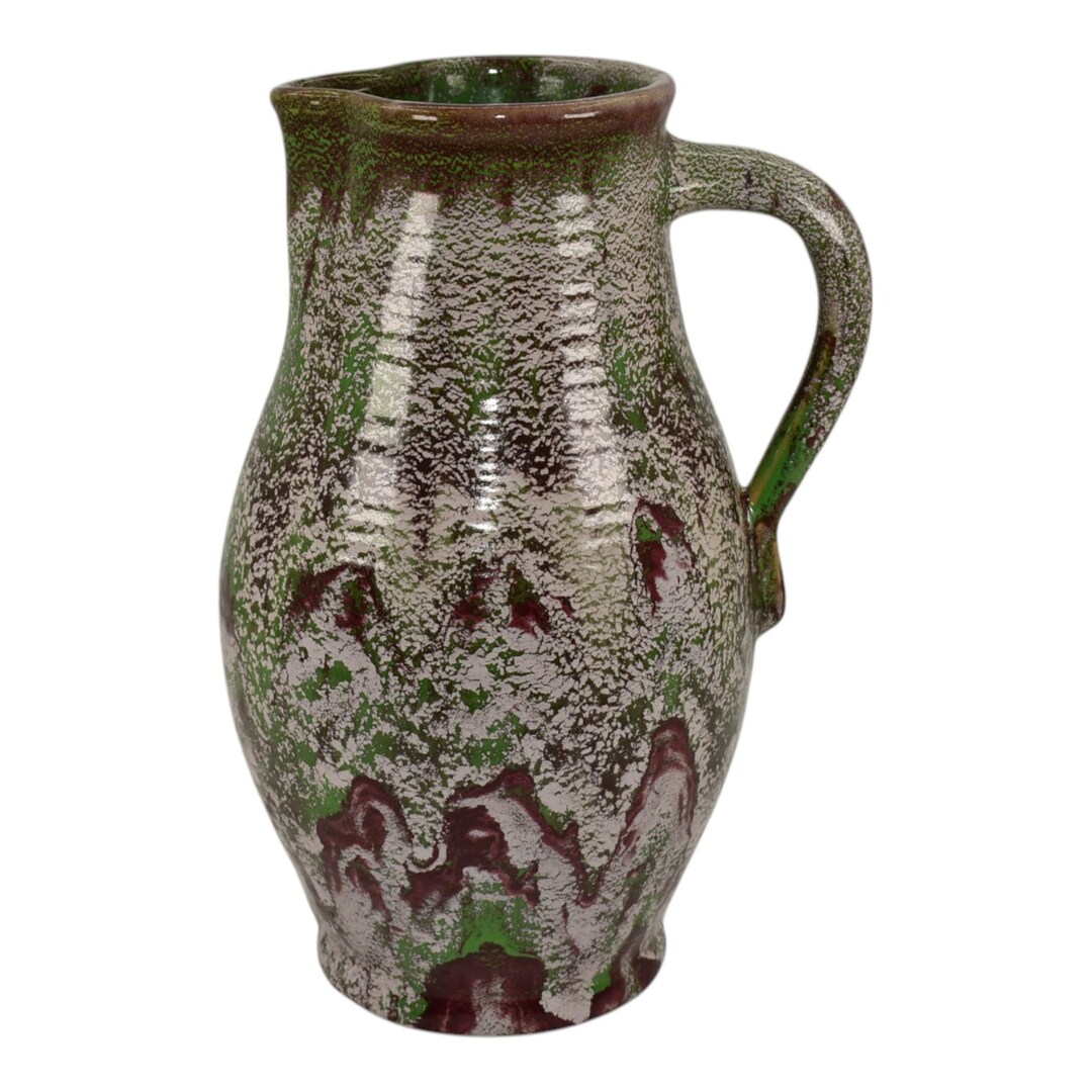 Weller Greenbriar Early 1930s Vintage Art Pottery Green Purple Ceramic ...