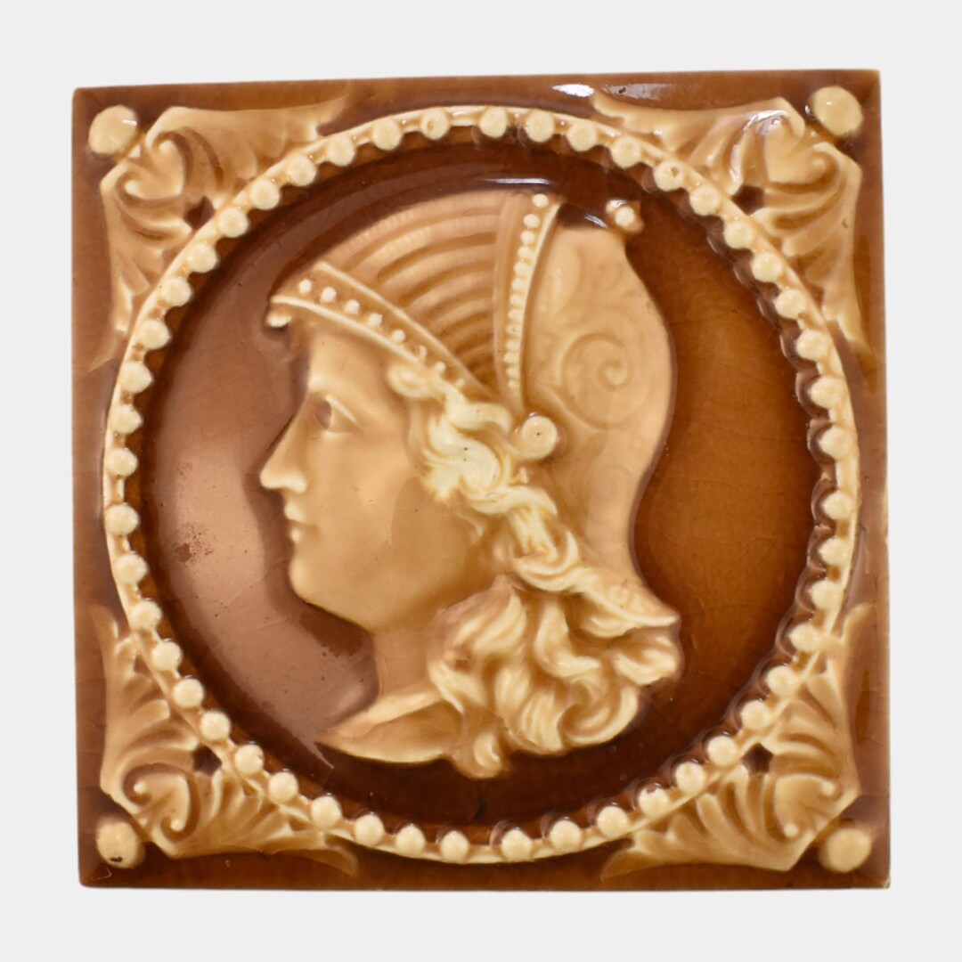 Providential Tile Works 1880s Pottery Brown Majolica Neoclassical ...