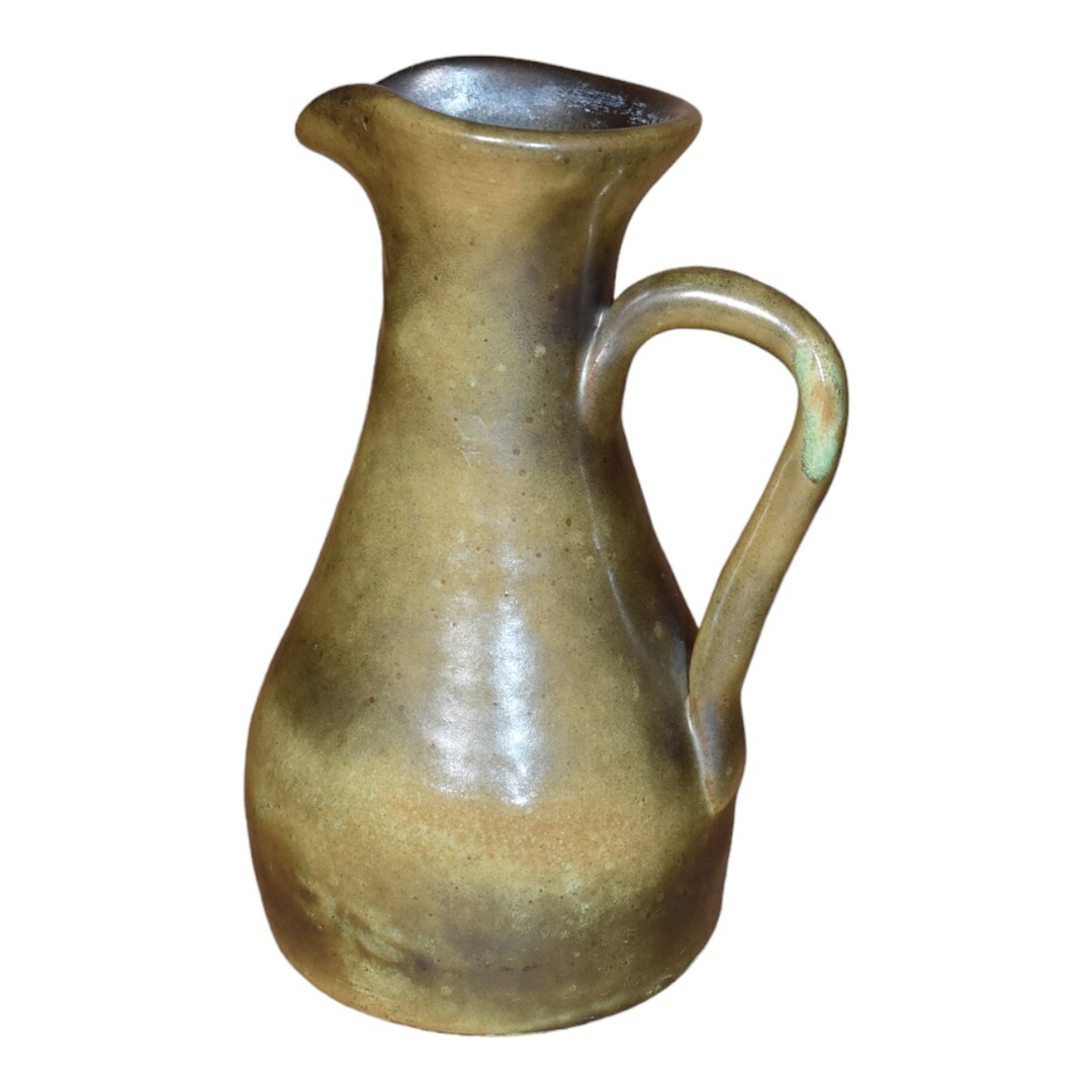 Pine Ridge Sioux Dakota Art Pottery Hand Made Green Pitcher Woody - Etsy