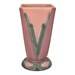 Roseville Futura Pink Green 1928 Art Deco Pottery Ceramic Victory Vee Vase 399-7 - Etsy