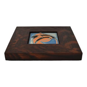 Motawi Tileworks Pottery Black and Orange Ceramic Fish Framed Prototype ...