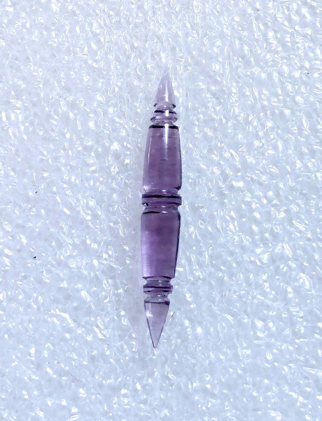 Amethyst Quartz Carved Gemstone Nose Pincher Septum Tribal, Spike ...