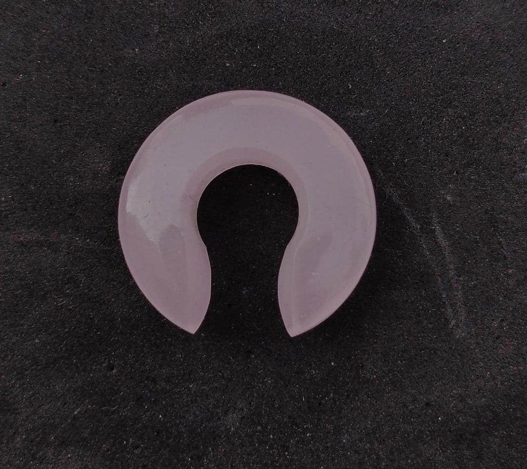 AAA... Pink Quartz Gemstone Pincher Septum Pincher Spike Tusk Handmade ...