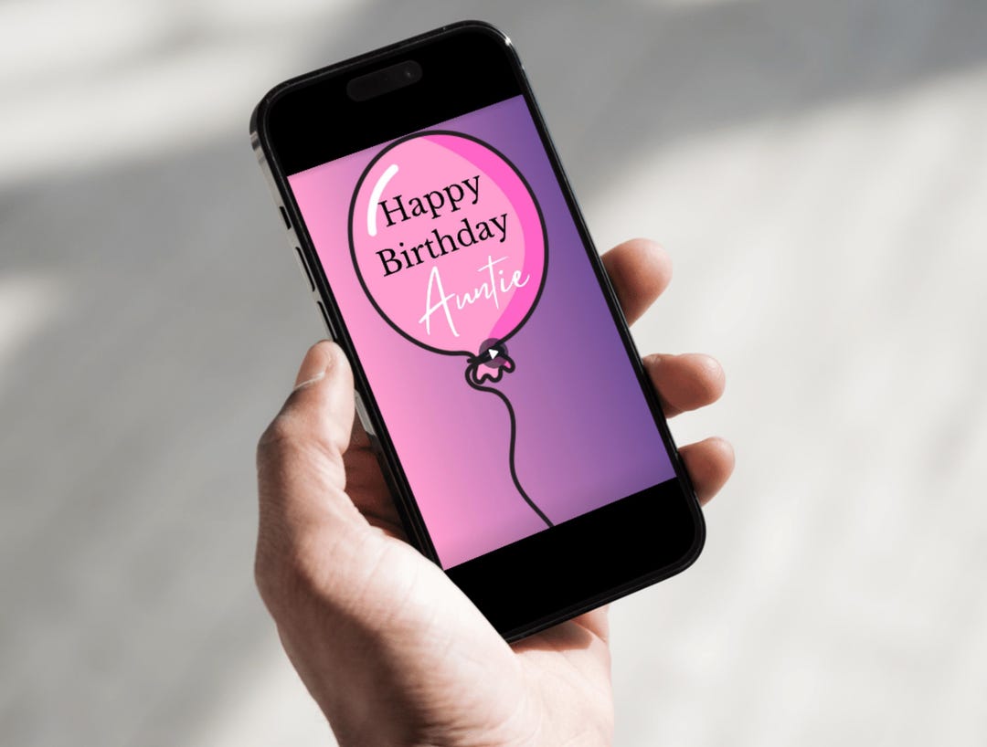 Animated Birthday Card for Auntie | Personalised Card for Auntie| Happy ...