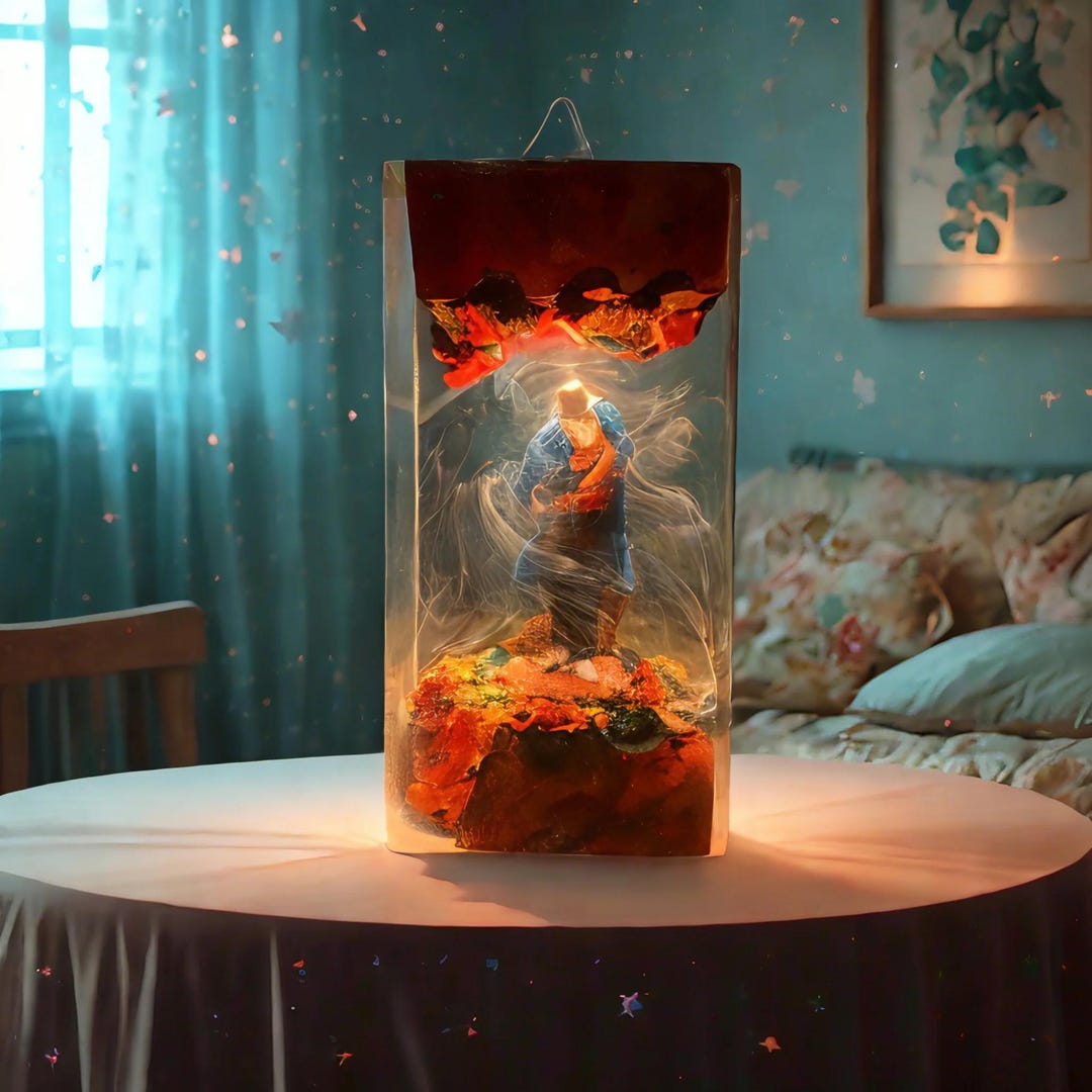 Jason Voorh.ees Fred.dy Kru.eger Epoxy Lamp, Horror Epoxy Lamp Michael ...