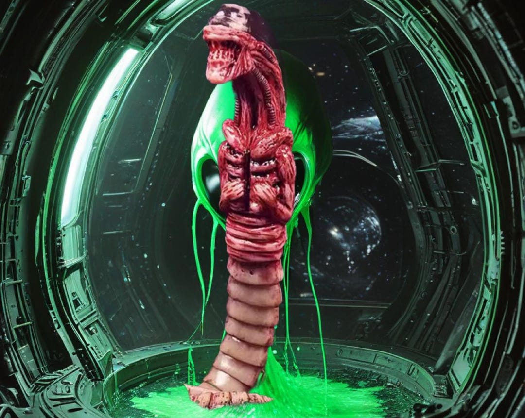 Vintage Alien Chestburster Facehugger Figure Home Decor Desktop Crafts ...