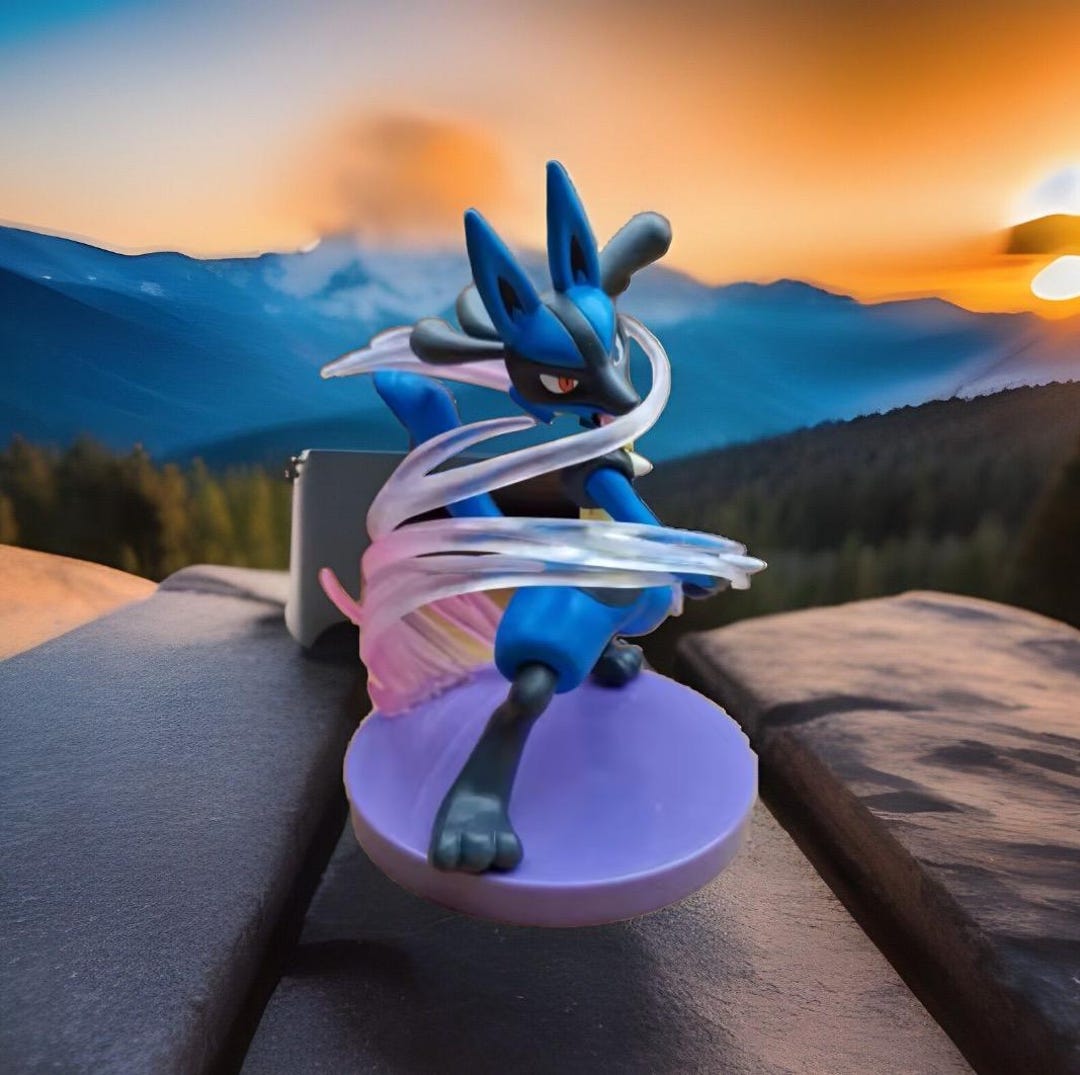 13cm 2003 Lucario Pokemon Action Model Doll Anime PVC Figure Statue Toy ...