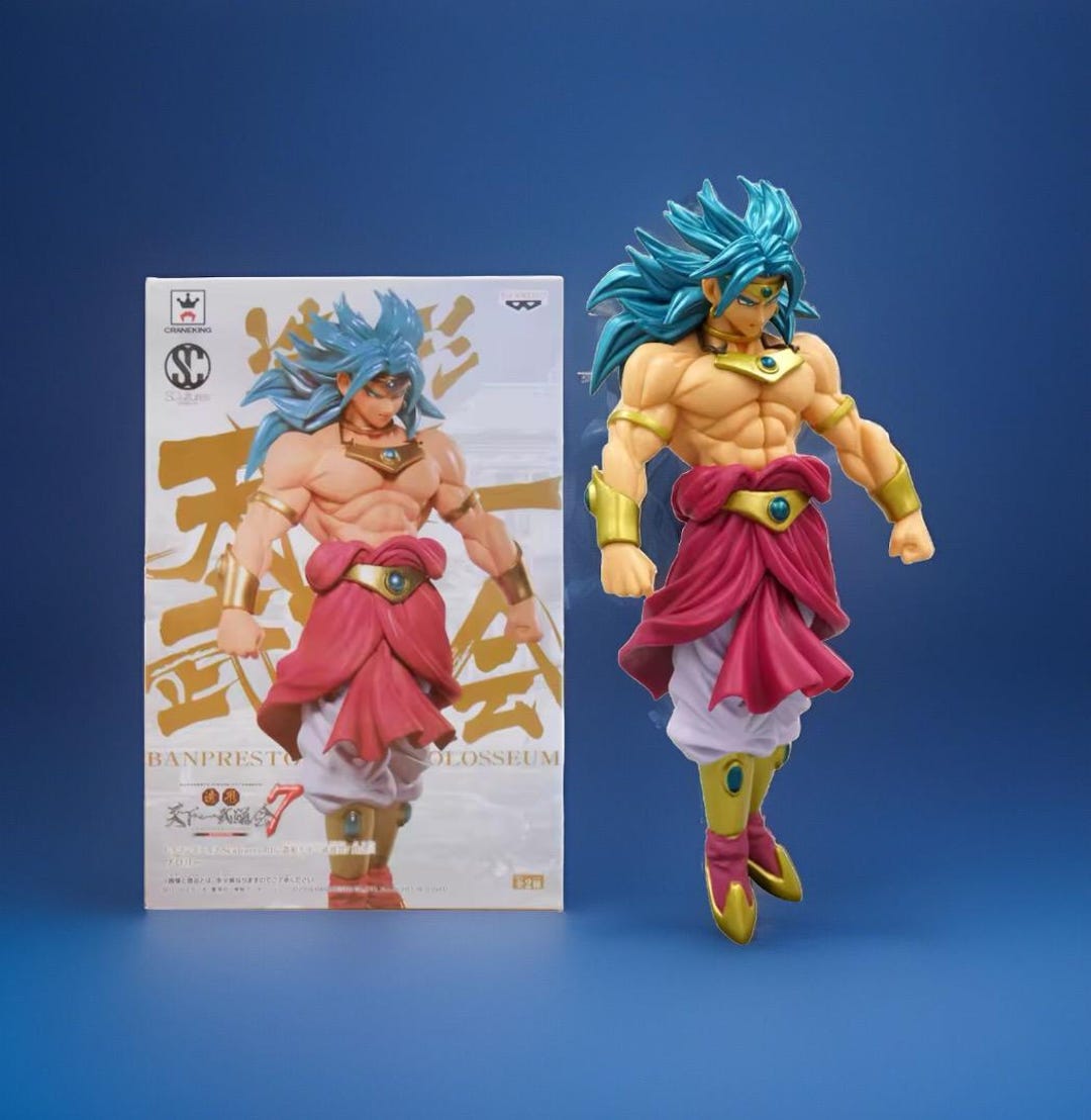Dragon Ball Anime Figure Broly Super Figma Toys DBZ Figurine PVC Bandai ...