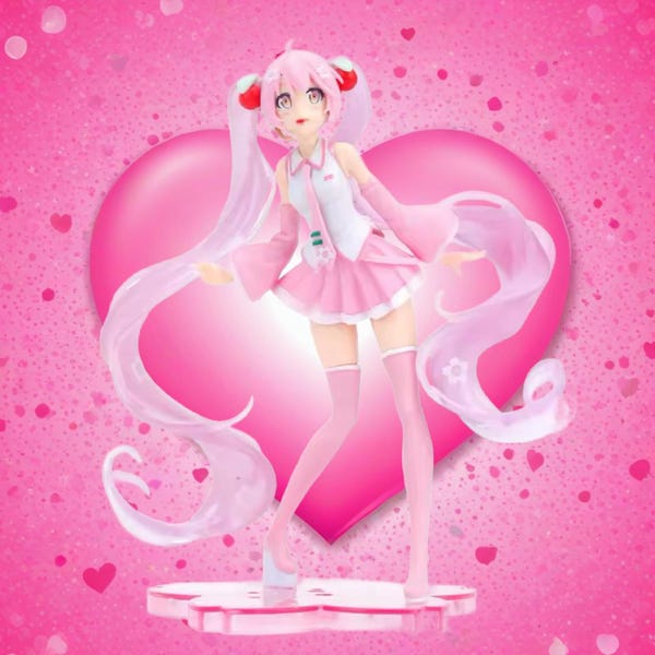 Pink Hatsune Miku Figure - Etsy