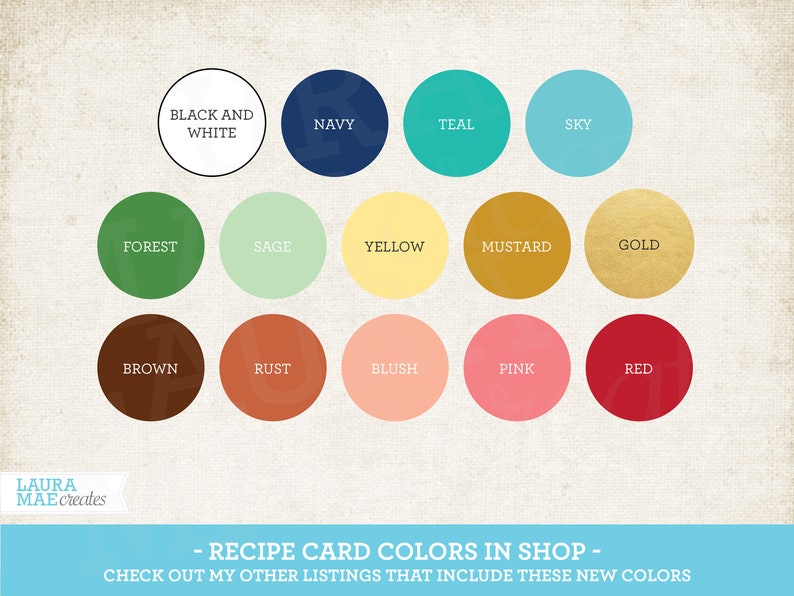 Black & White 4x6 Printable Recipe Card - Editable Recipe Card FREE ...