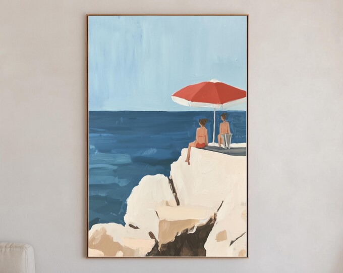 Swimming in Watercolor Art | Tiny People Swimming Pool Print | Summer ...