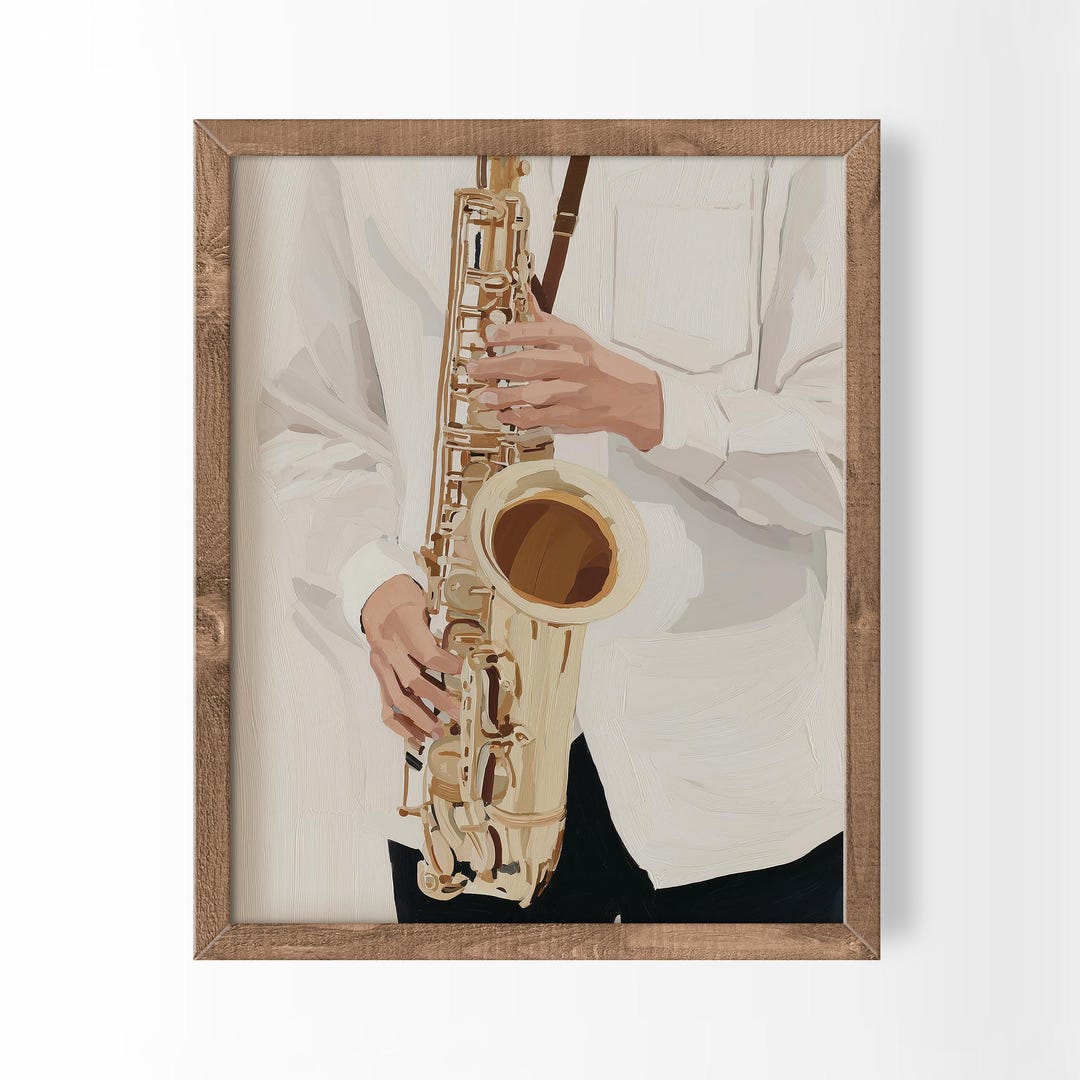 Saxophone Wall Art Printable – Music Poster Digital Download - Etsy