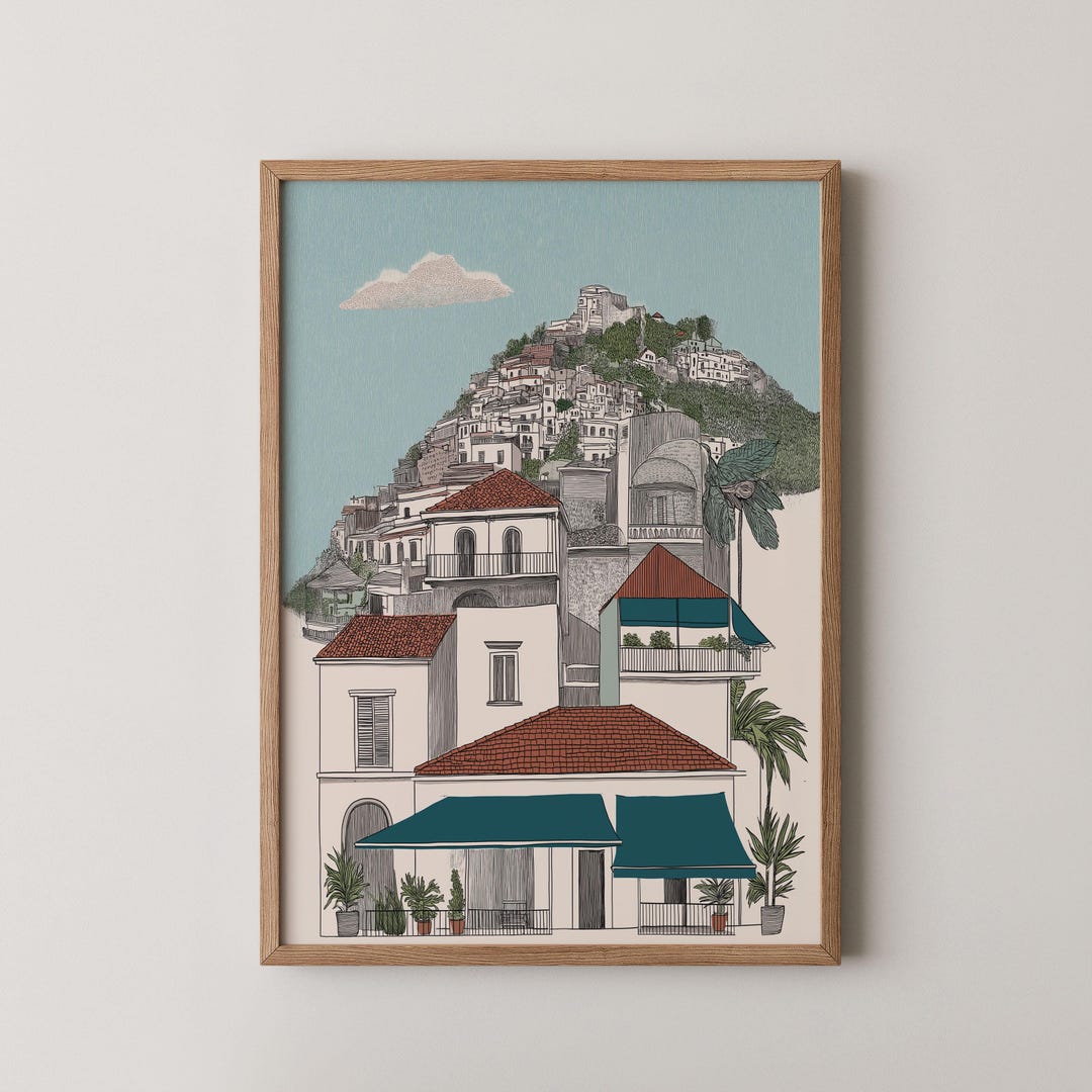 Italy Wall Art Travel Poster | Unique Italian Home Decor Gifts | Naples ...