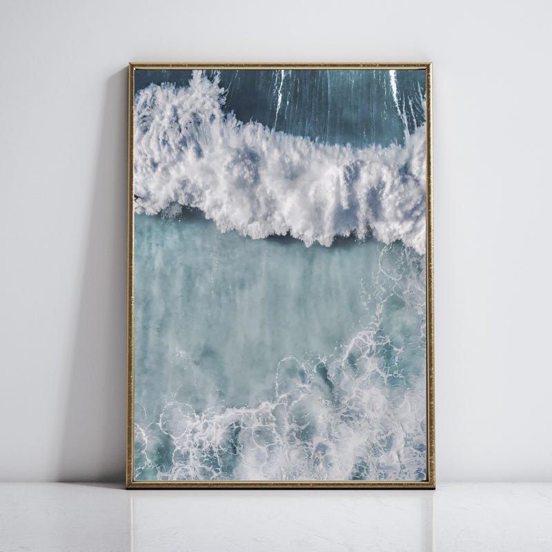 Wave Wall Decor Light Blue - Etsy