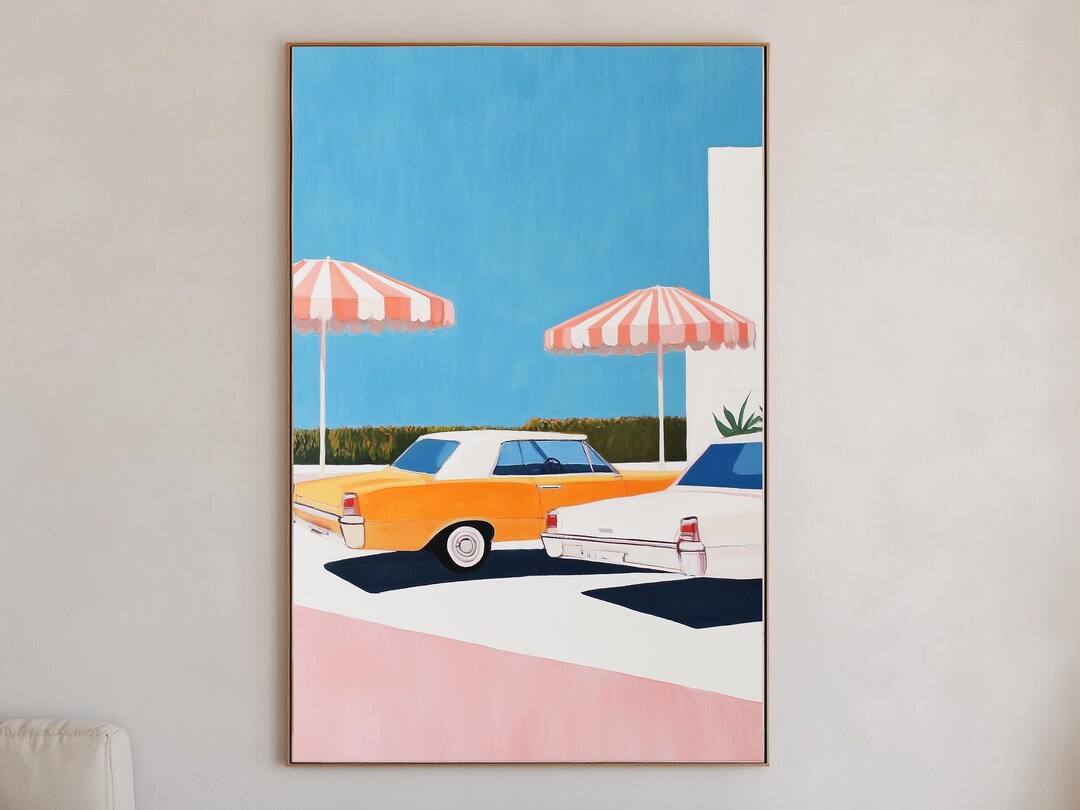 MCM Wall Art | Carhop & Cadillacs Printable | Mid Century Diner Print ...