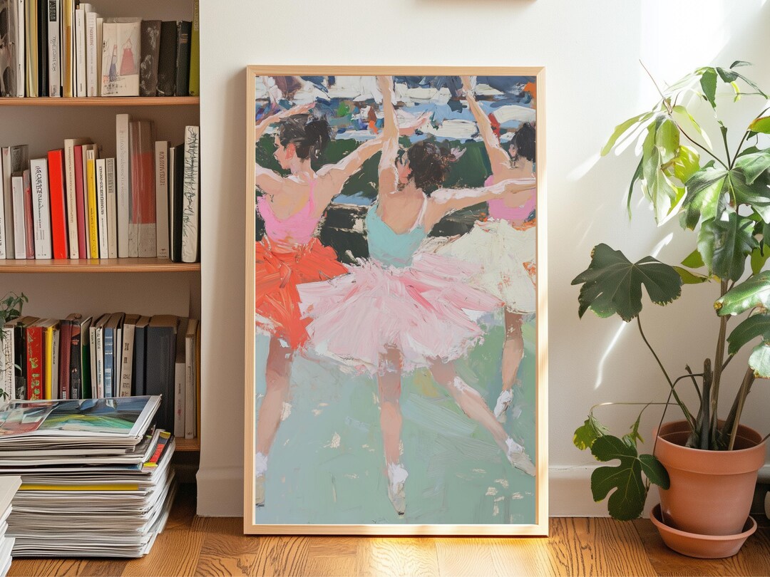 Ballet Room Decor | Preppy Dance Wall Art | Ballerina Teacher Gift ...