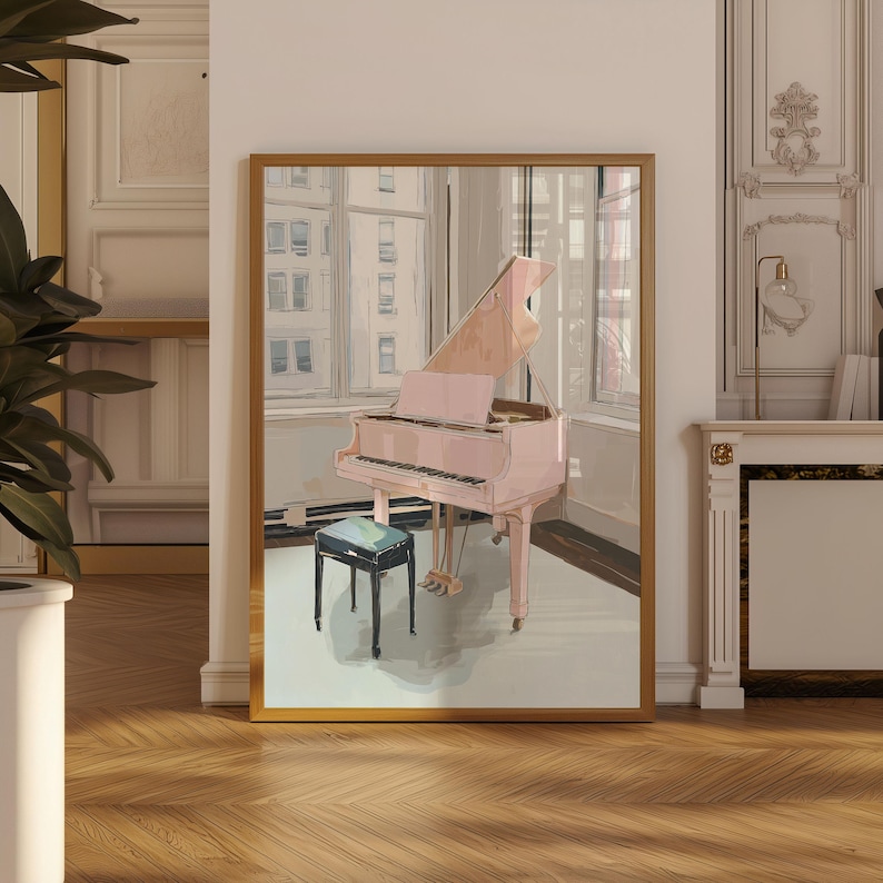 Piano Wall Art Digital Download | Music Print & Room Decor | Boho ...