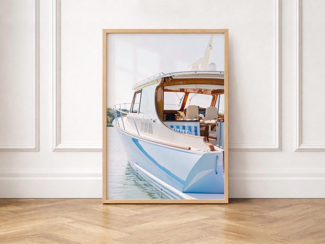 Yacht Art Print: Old Money Coastal Wall Decor (digital Download) - Etsy