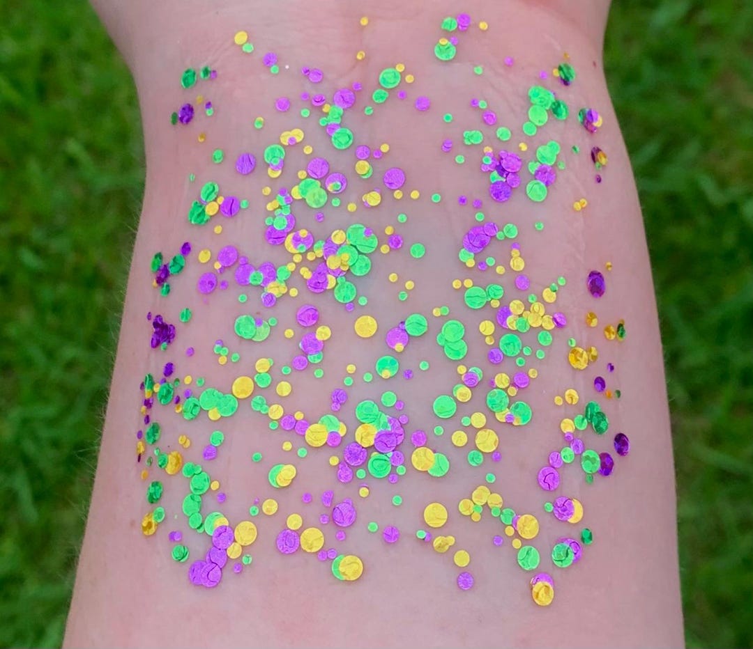 Organic Mardi Gras Mambo Hair/body/face Glitter | 15-20 Uses | Mardi ...
