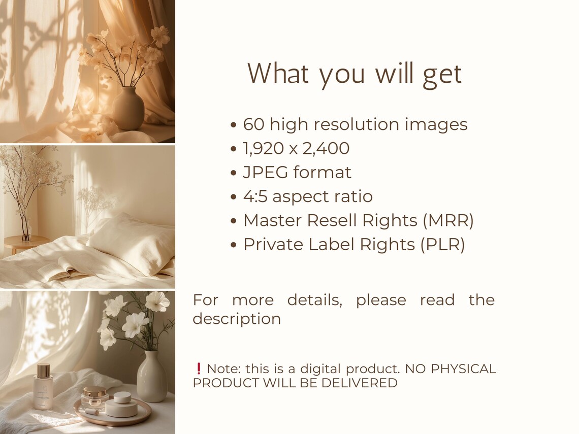 Warm Neutral Aesthetic Stock Photo Bundle Cozy Warm Neutral Stock Image ...