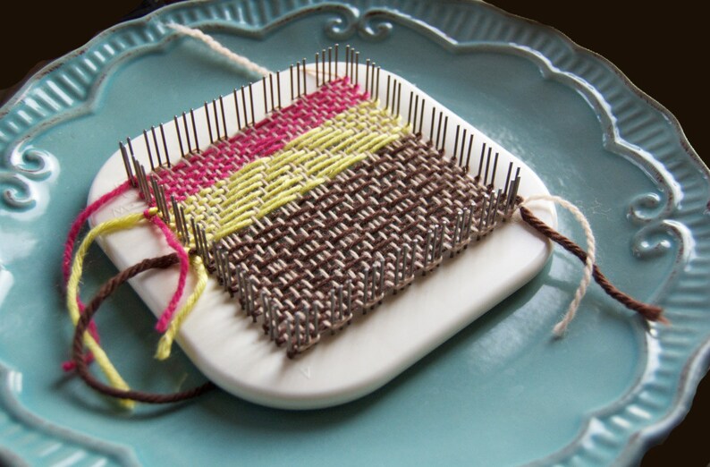 Pin Loom Pin Loom Pattern Zoom Loom Weave It Weaving | Etsy