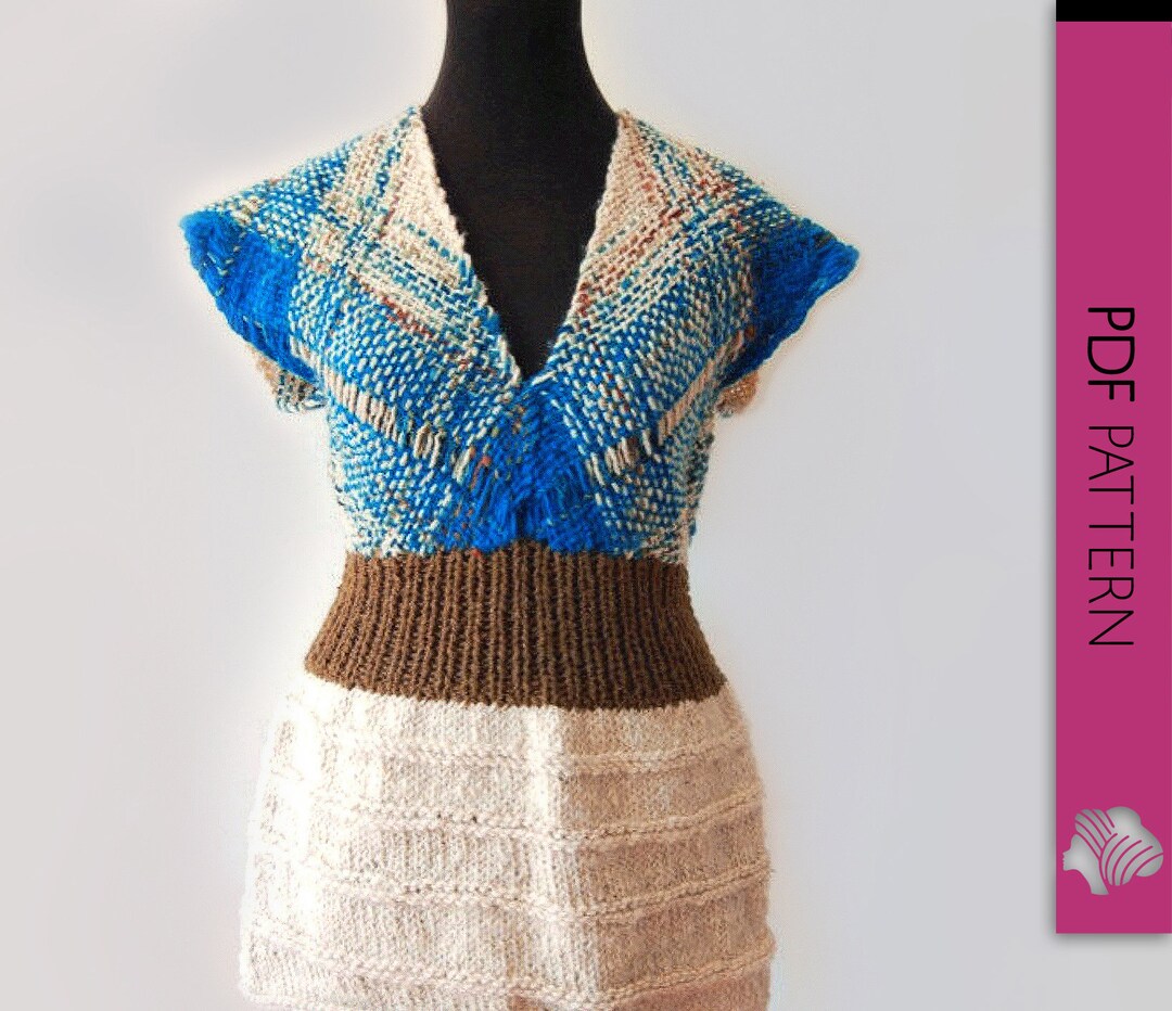 Angelika Dress | PDF Pattern | Bias Weaving Pattern | Weaving Loom ...