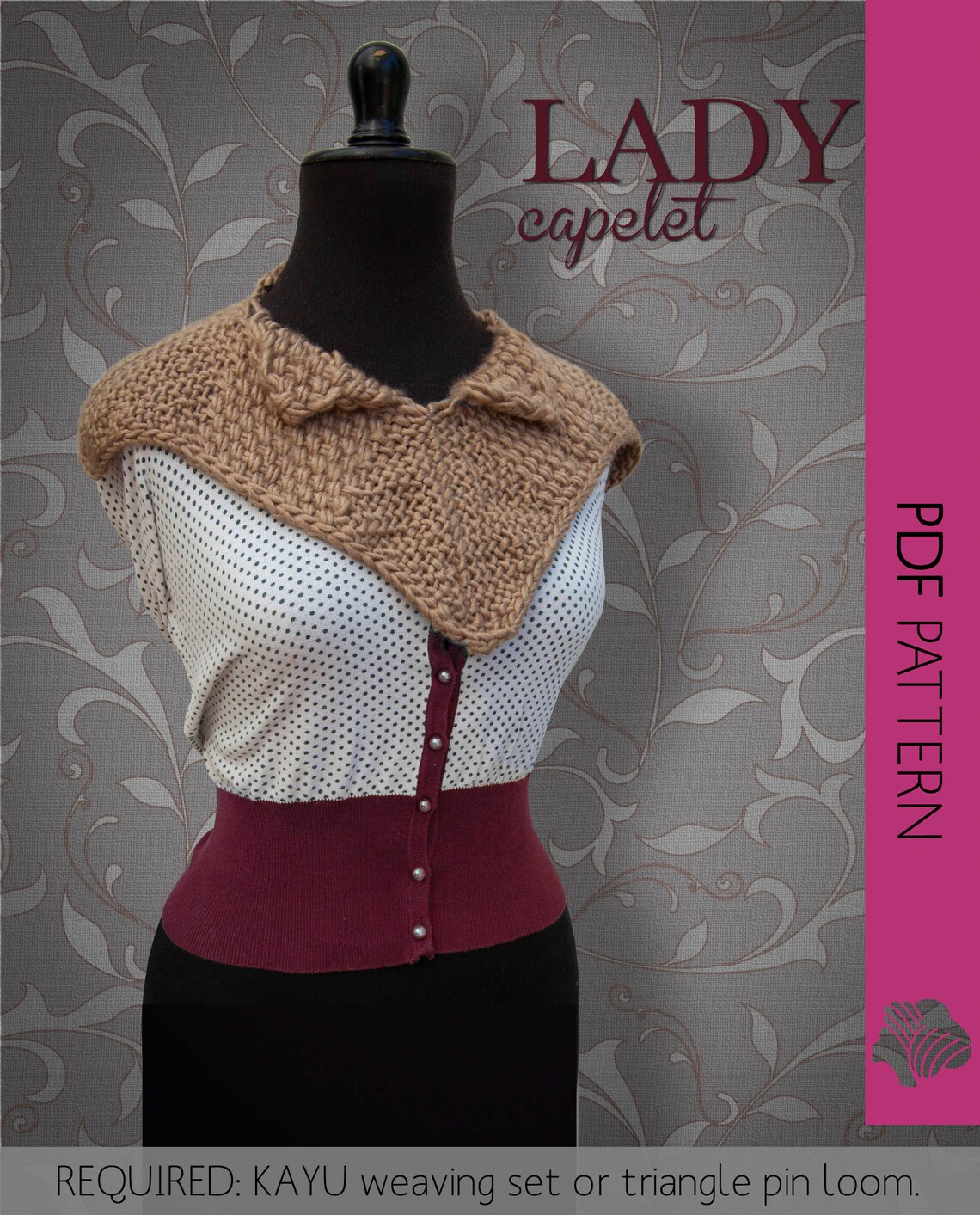 Pin Loom Pattern Triangle Loom Weave Loom Pattern Bolero - Etsy