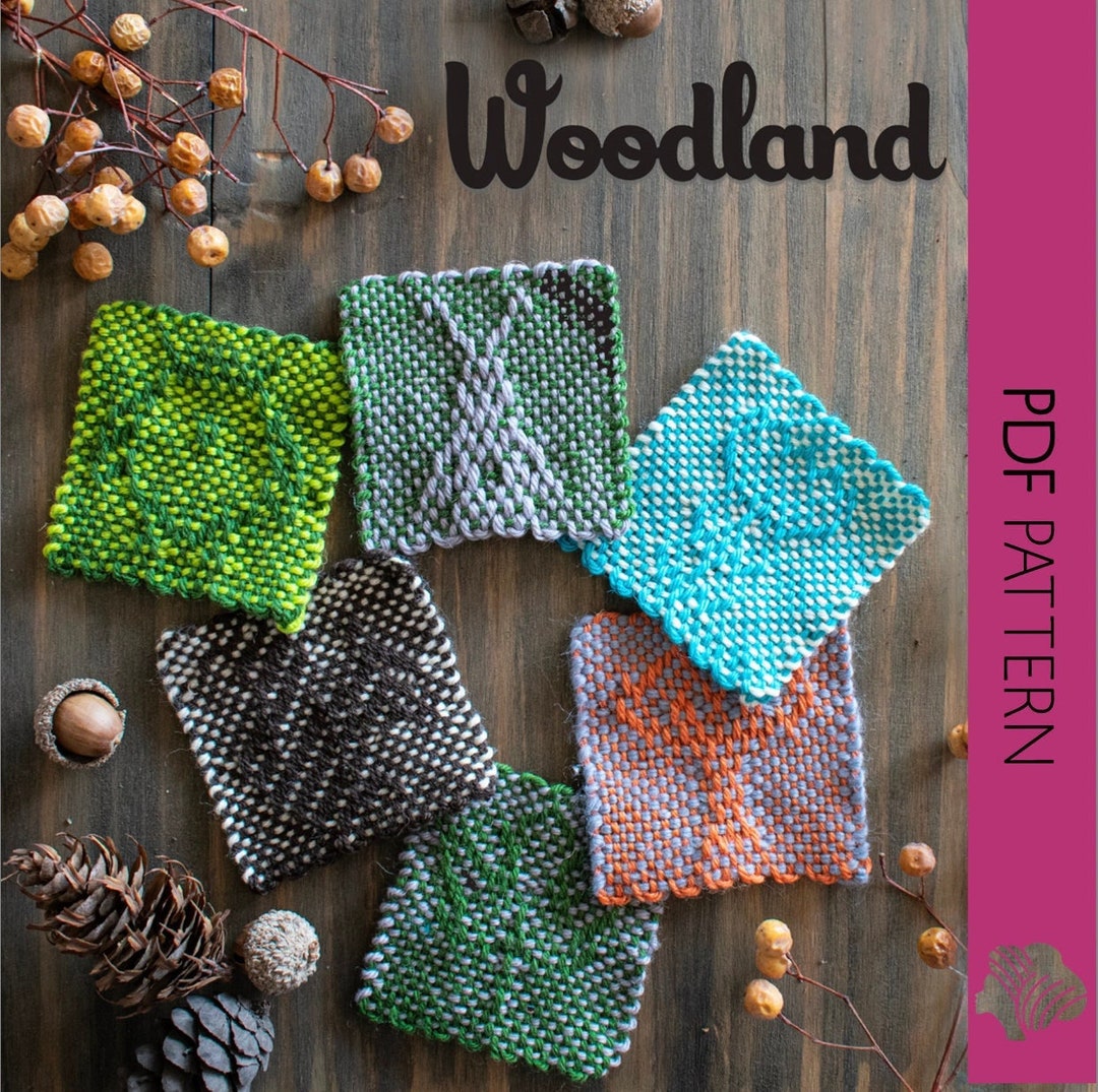 Woodland 4x4" 6 Pin Loom Pattern Set | Zoom Loom | Weave It | Weaving ...