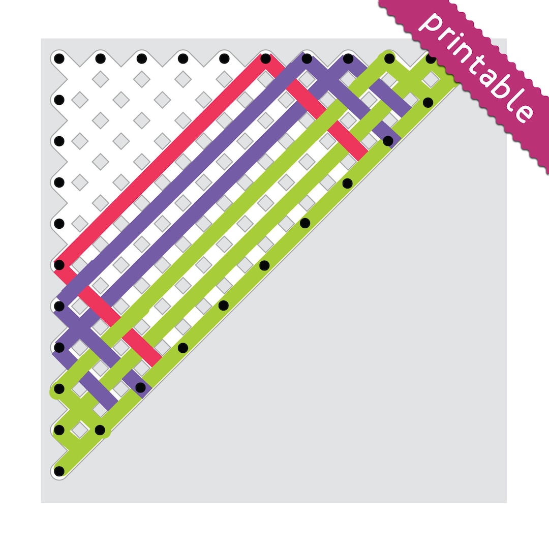 Kayu Loom | Triangle Loom | Coloring Pages | Coloring Chart | Pin Loom ...