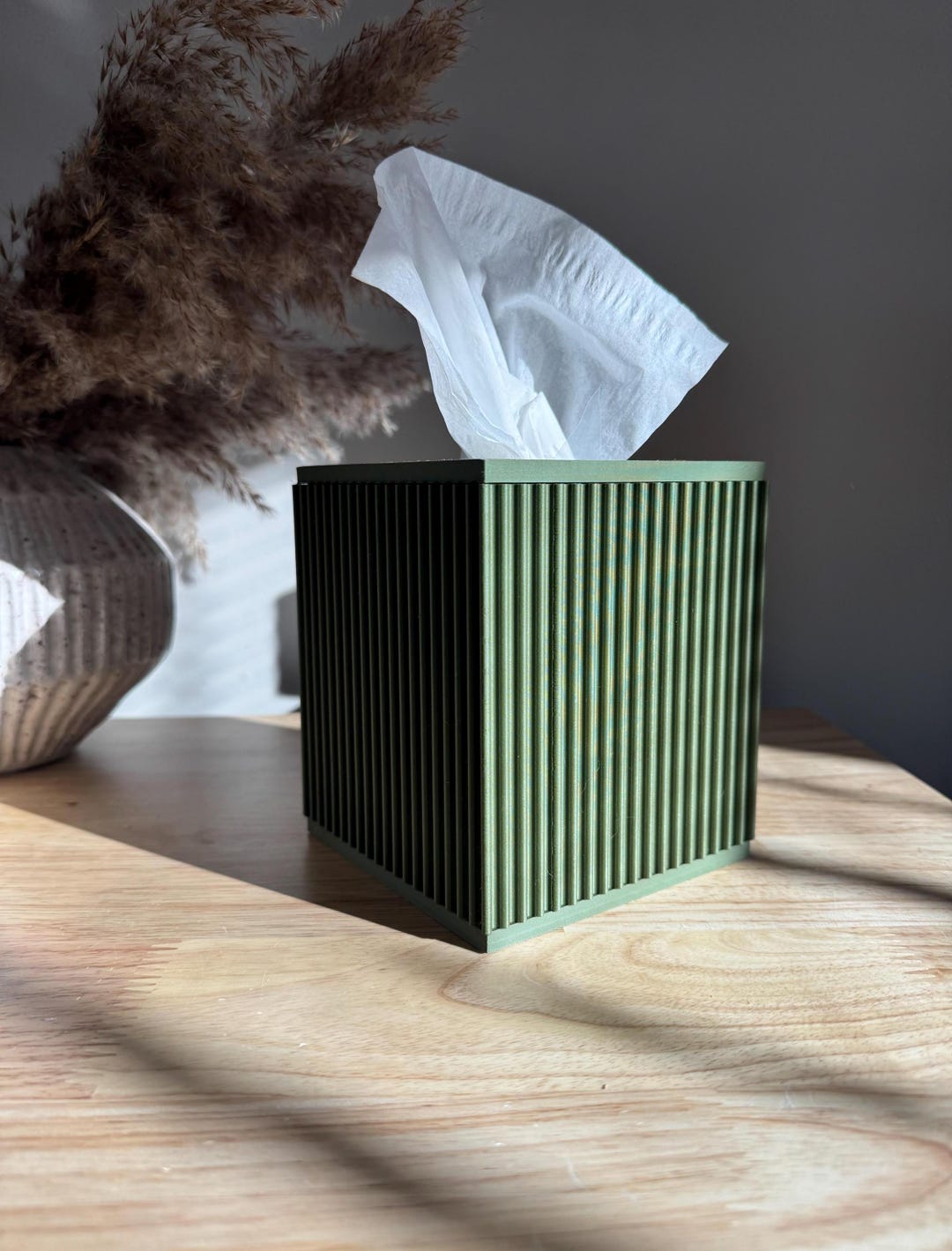 Cube Tissue Box Cover Ribbed - Kleenex Box Cover - Etsy