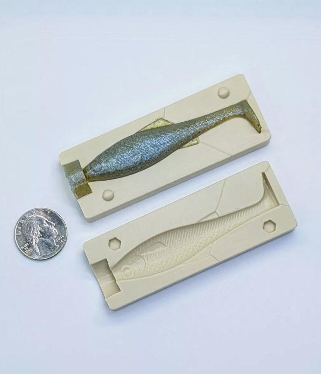 3" Realistic Paddle Tail Swim Bait Soft Plastic Fishing Lure Injection ...