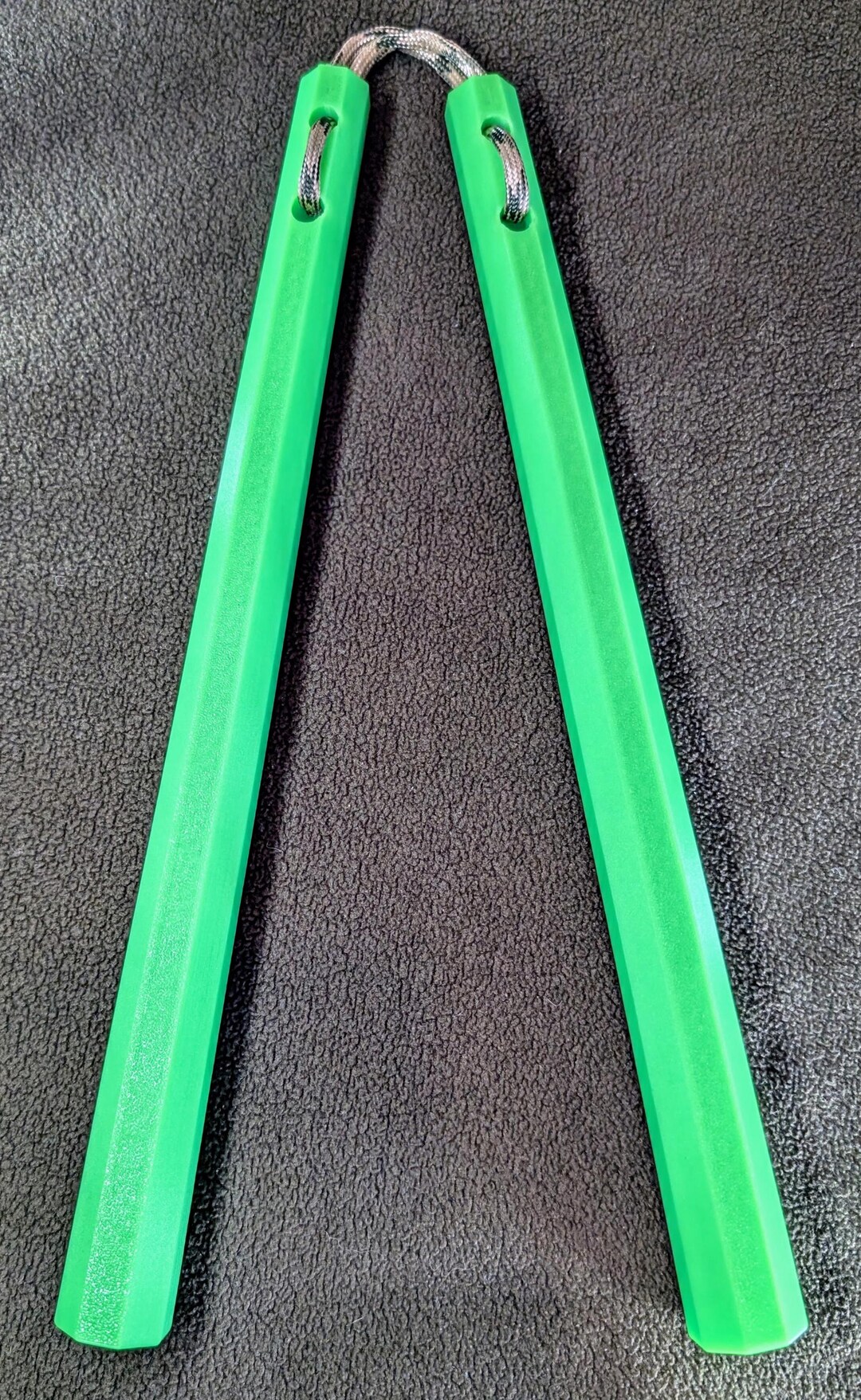 12 Green Nunchaku nun Chucks That Glow in the Dark Trainer or Cosplay ...