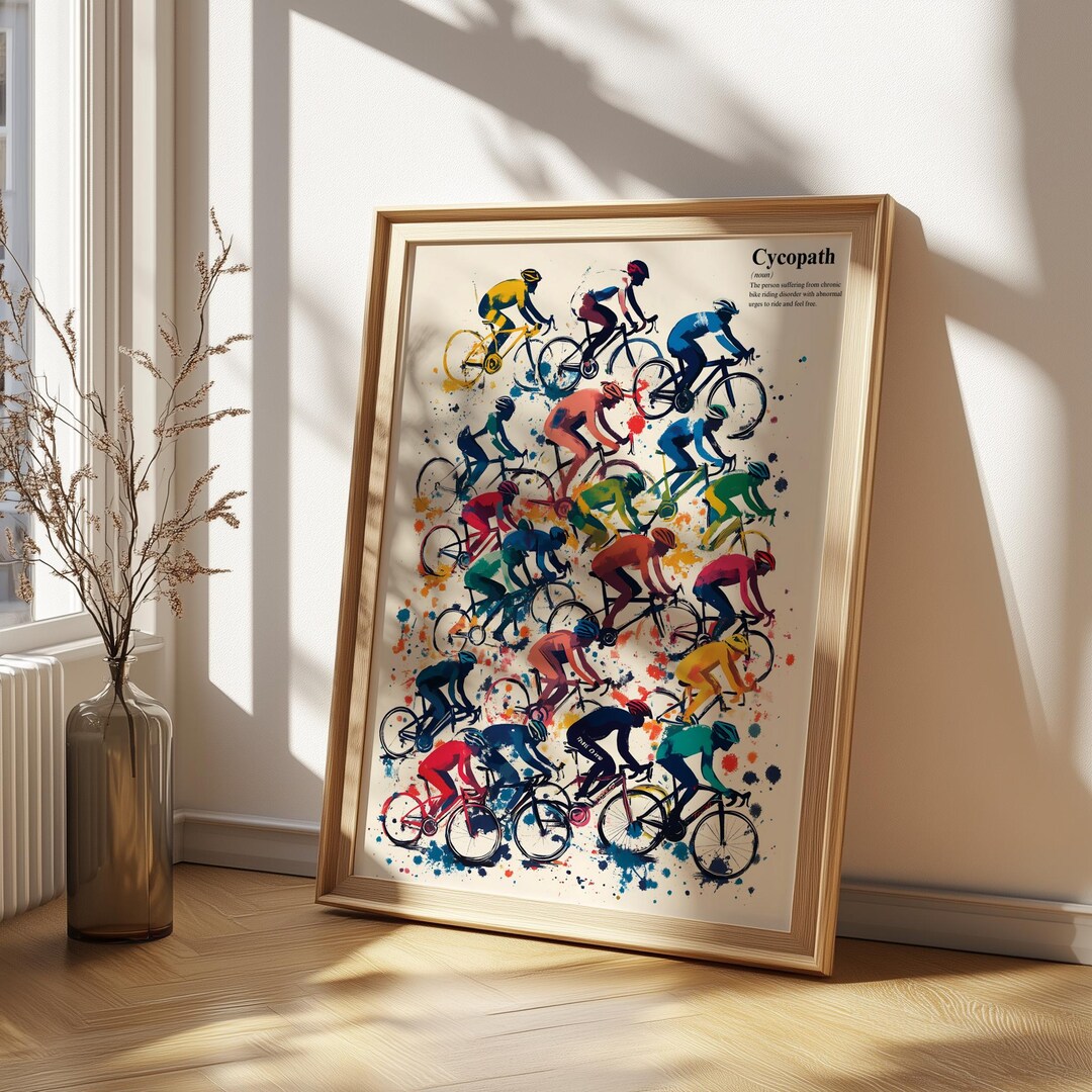 Wheel & Motion: Abstract Cycling Wall Art - Cycopath the Art of the ...