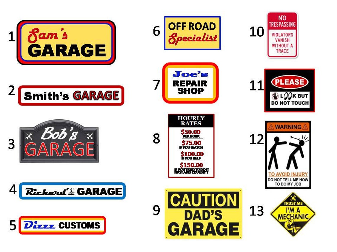 CUSTOM * Mini SIGNS * Background * Diorama * Dollhouse * Garage ...