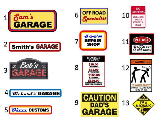 CUSTOM Mini SIGNS Background Diorama Dollhouse - Etsy