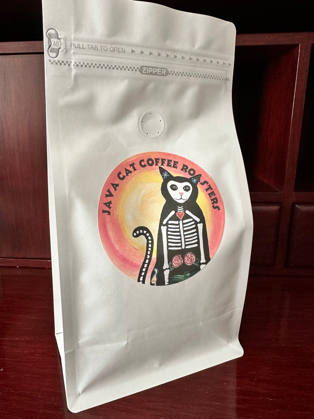 Java Cat Coffee Ethiopia Dry Process 12oz. Bag Whole Bean- Can Be ...