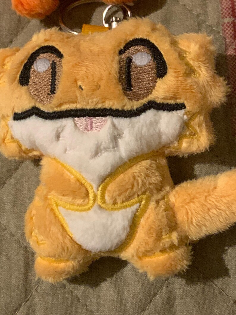 Bearded Dragon Plush Keychain Charm - Etsy