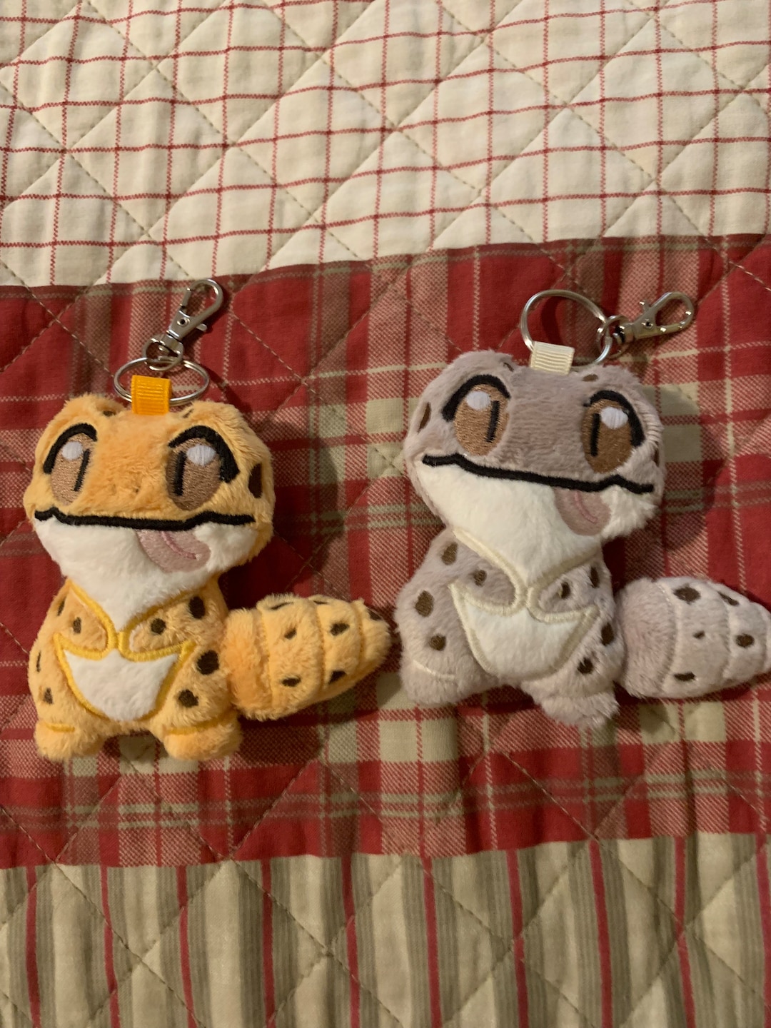 Leopard Gecko Plush Keychain Charm - Etsy