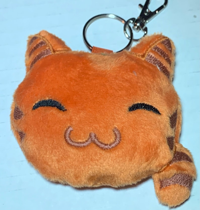 Tabby Slime Plush Keychain Charm - Etsy