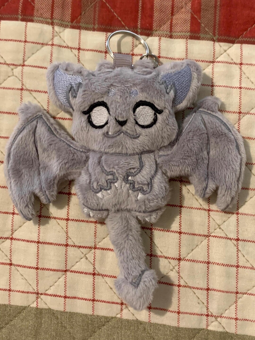 Gargoyle Plush Keychain Charm - Etsy