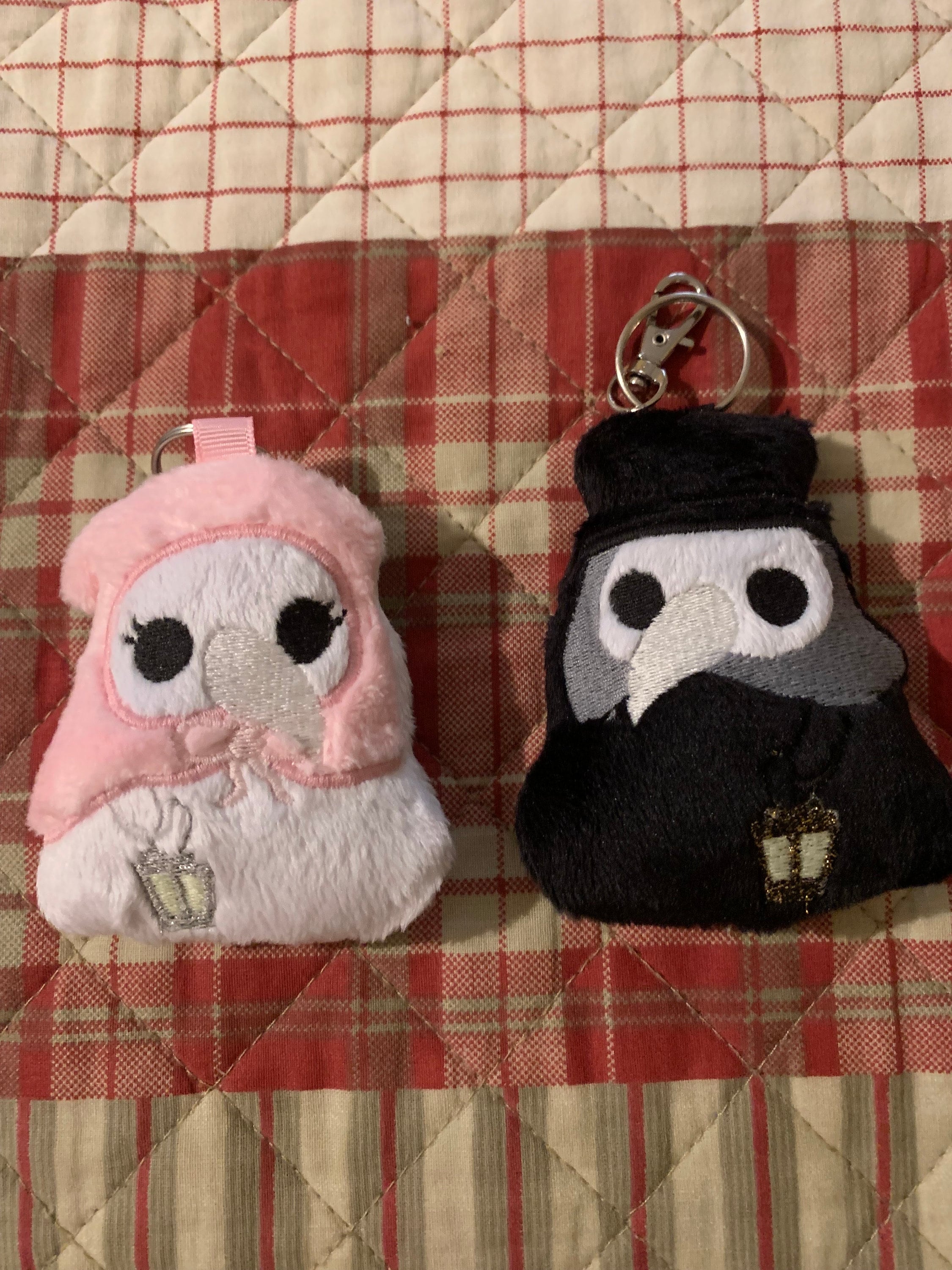 Plague Doctor or Nurse Plush Keychain Charm - Etsy