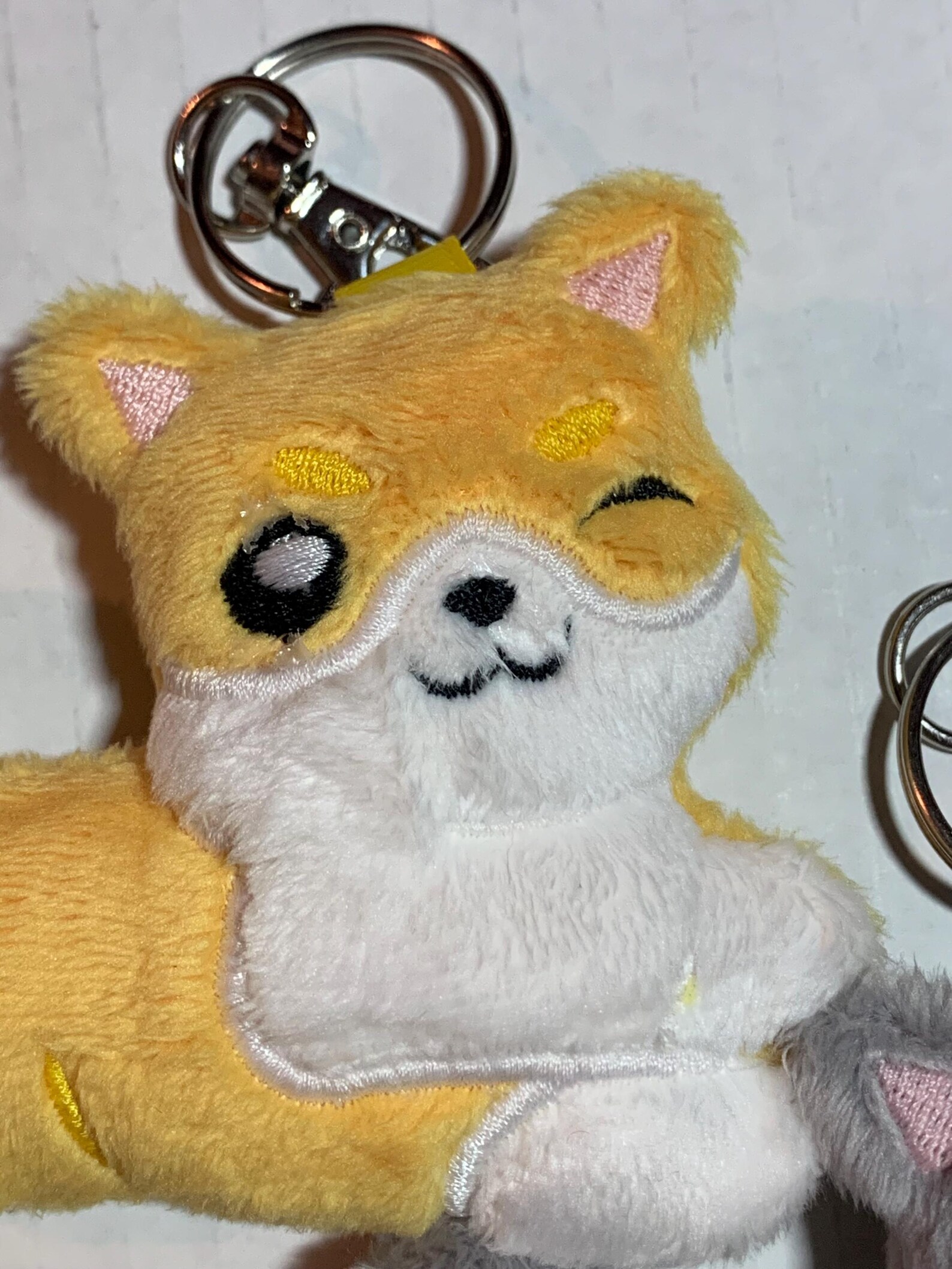 Winking Shiba Inu Plush Keychain - Etsy