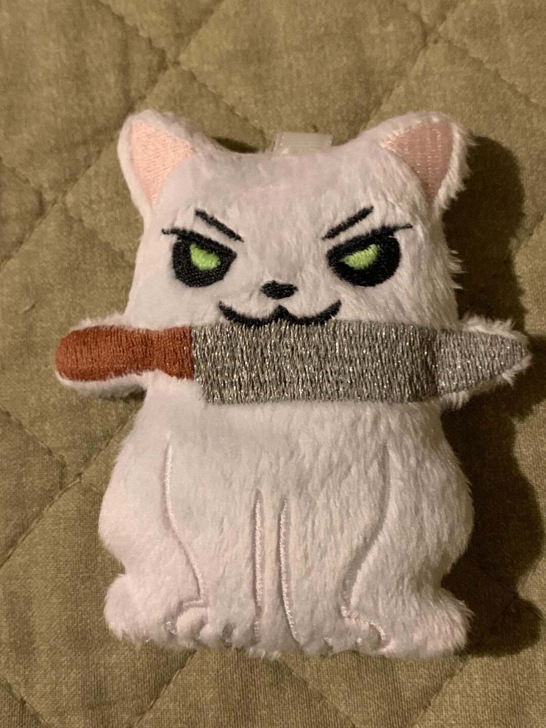 Killer Kitty Plush Keychain - Etsy