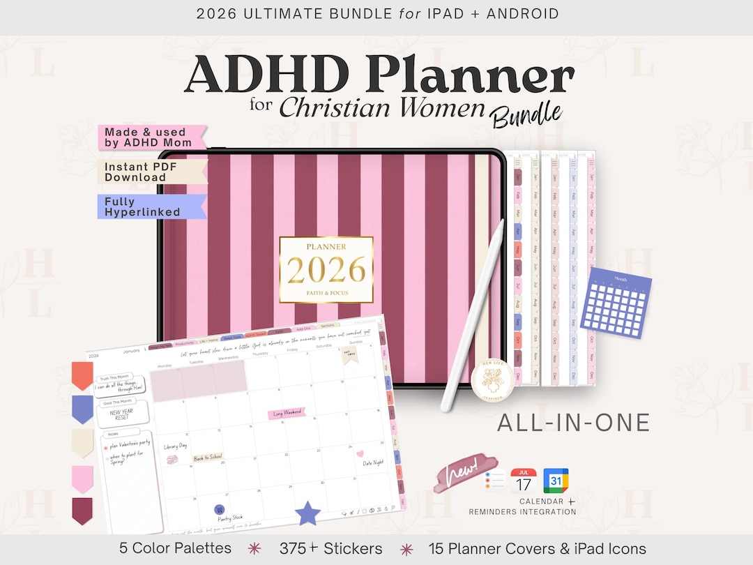 2026 Digital Planner for Ipad, Faith-based Christian Planner for Moms ...