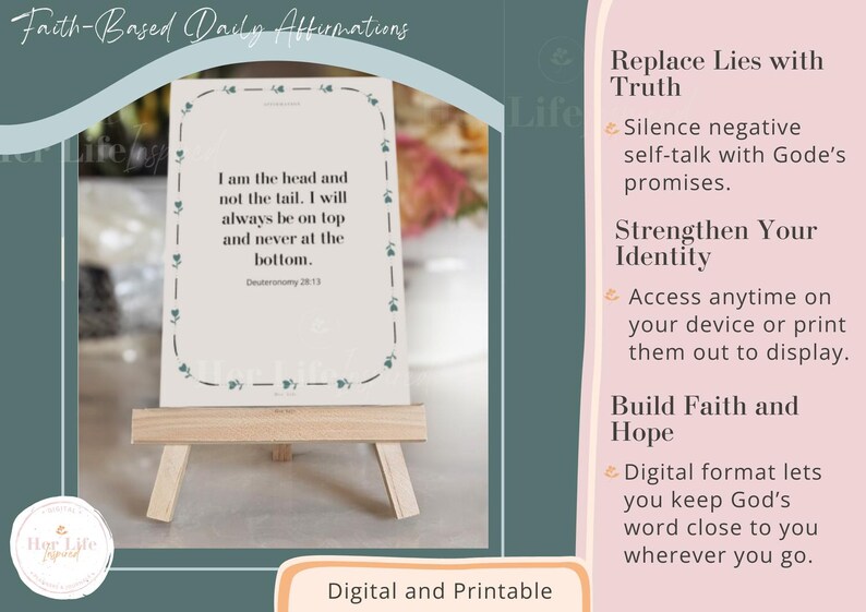 Minimalist Biblical Affirmation Cards | Digital Download & Printable ...