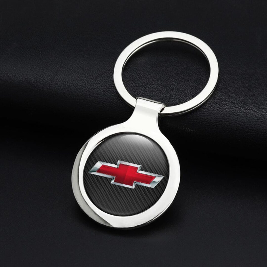 Vintage Chevrolet Metal Keychain - Handmade With Domed Sticker - Unique ...