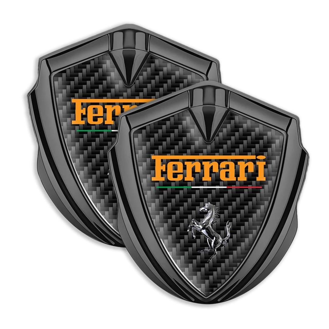 Ferrari 2 Pcs Metal Shield With Domed Epoxy Resin Logo/high Quality ...