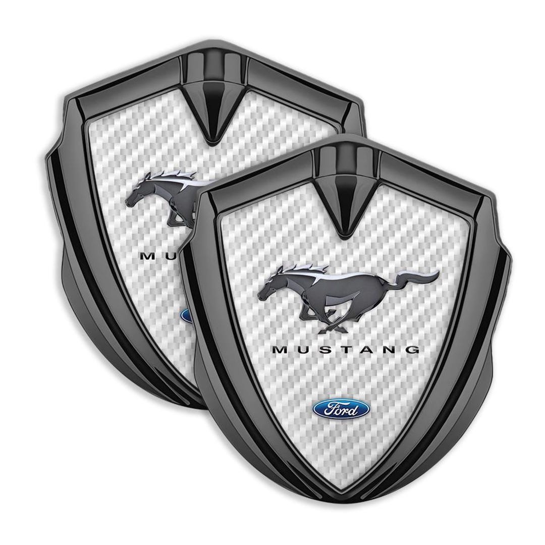 Ford 2x Emblem Mustang Shields With Domed Epoxy Resin Logo /high ...
