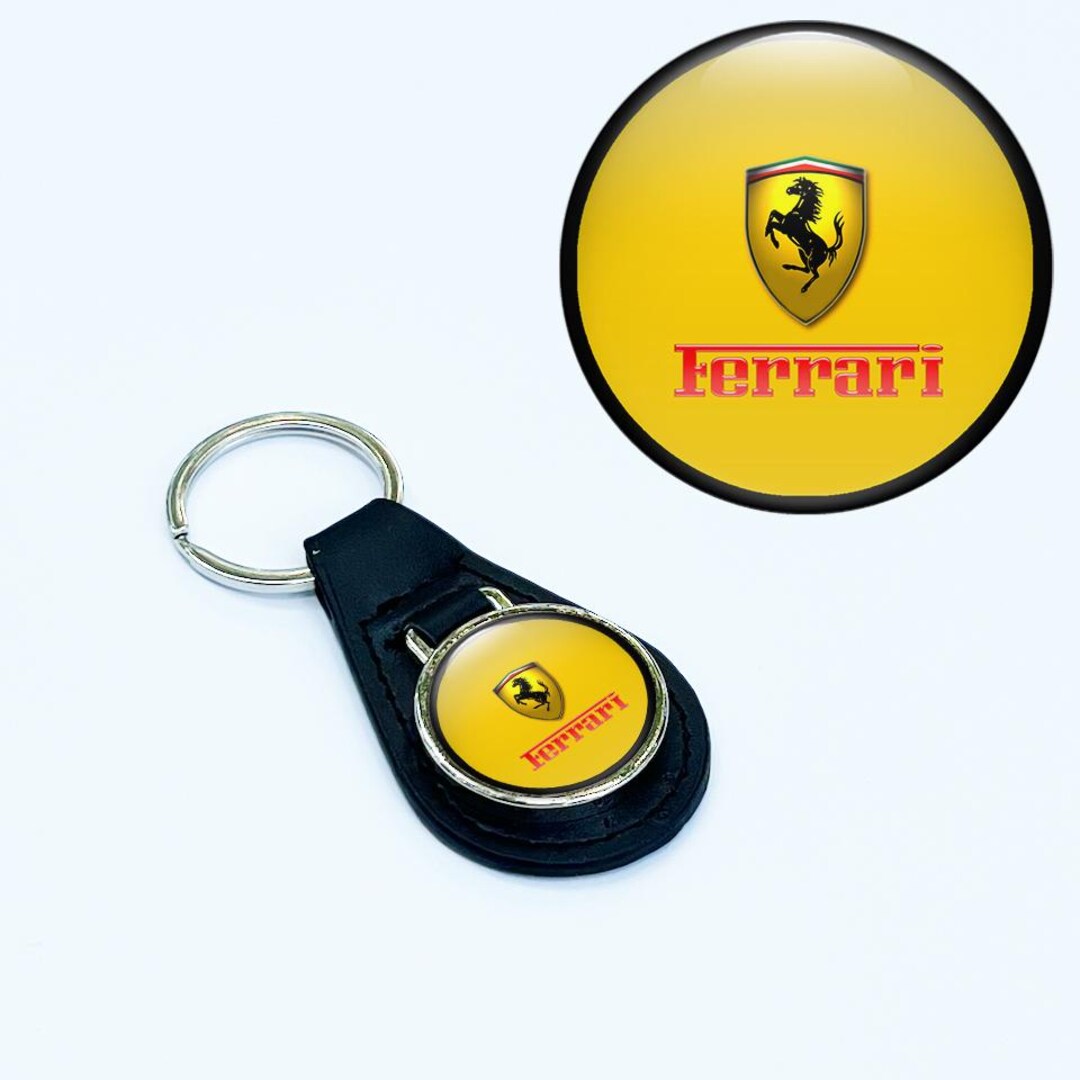 Ferrari Leather Keychain Ferrari/key Fob for Car Key or Home Keys With ...